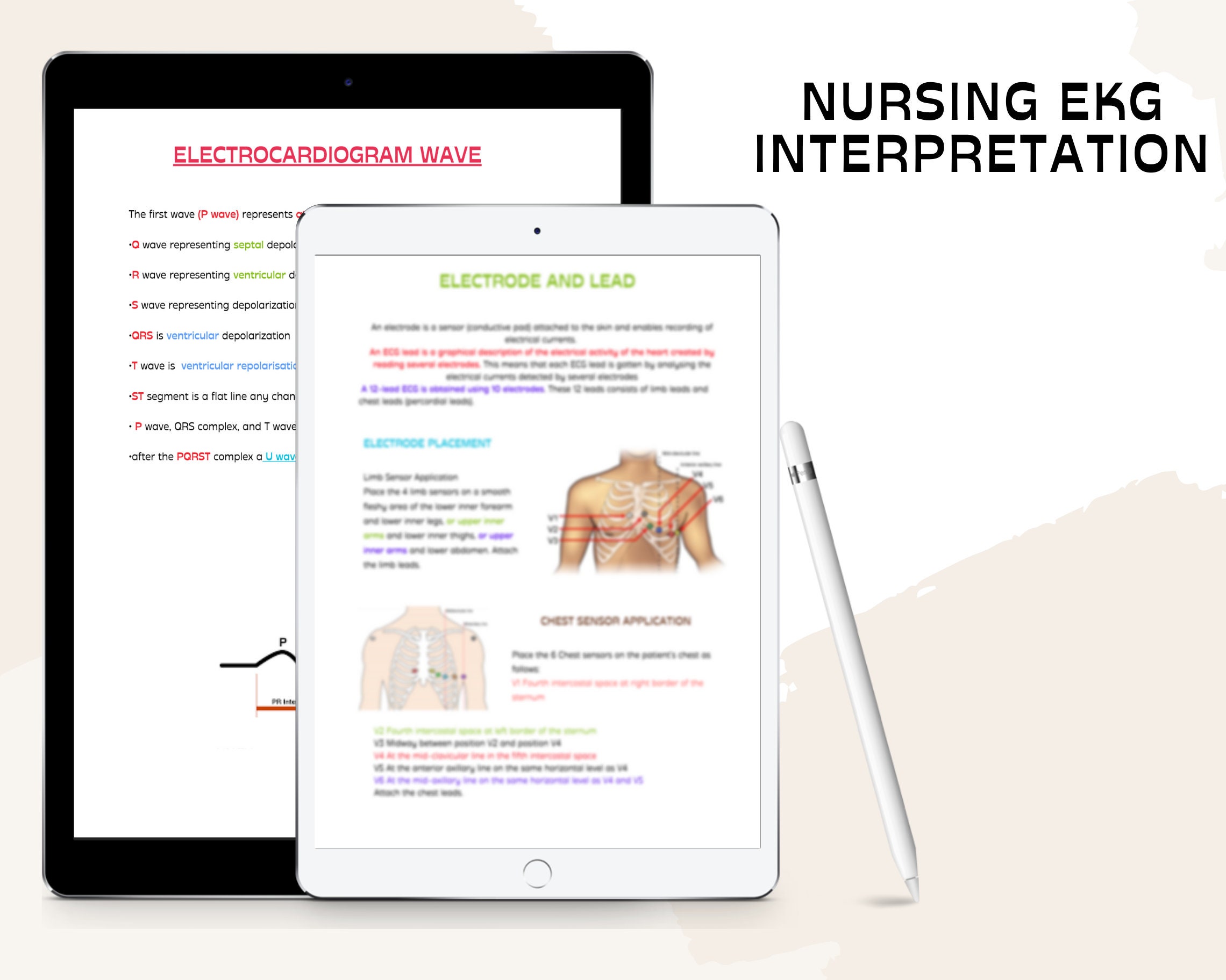 Ekg Interpretation Study Guide - Cardiac Rhythms Nursing Notes ...
