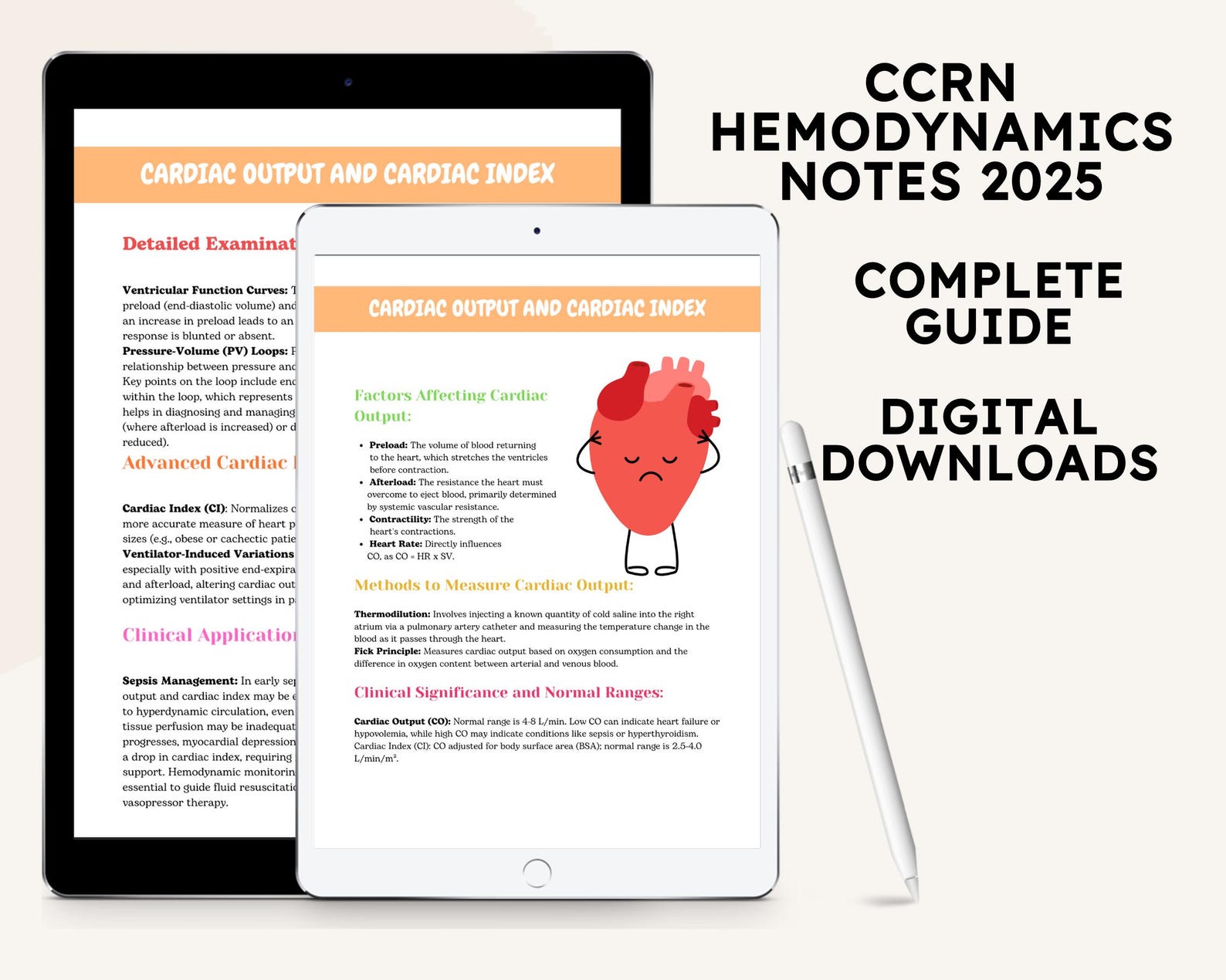 CCRN Hemodynamics Crash Course | ICU Critical Care Nursing Notes ...