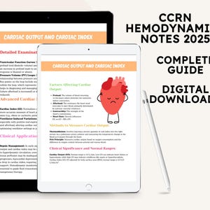 CCRN Hemodynamics Crash Course | ICU Critical Care Nursing Notes ...