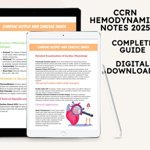 CCRN Hemodynamics Crash Course | ICU Critical Care Nursing Notes ...