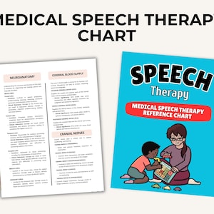 Medical Speech Therapy Reference Chart, PDF, Adult Speech Therapy Cheat ...
