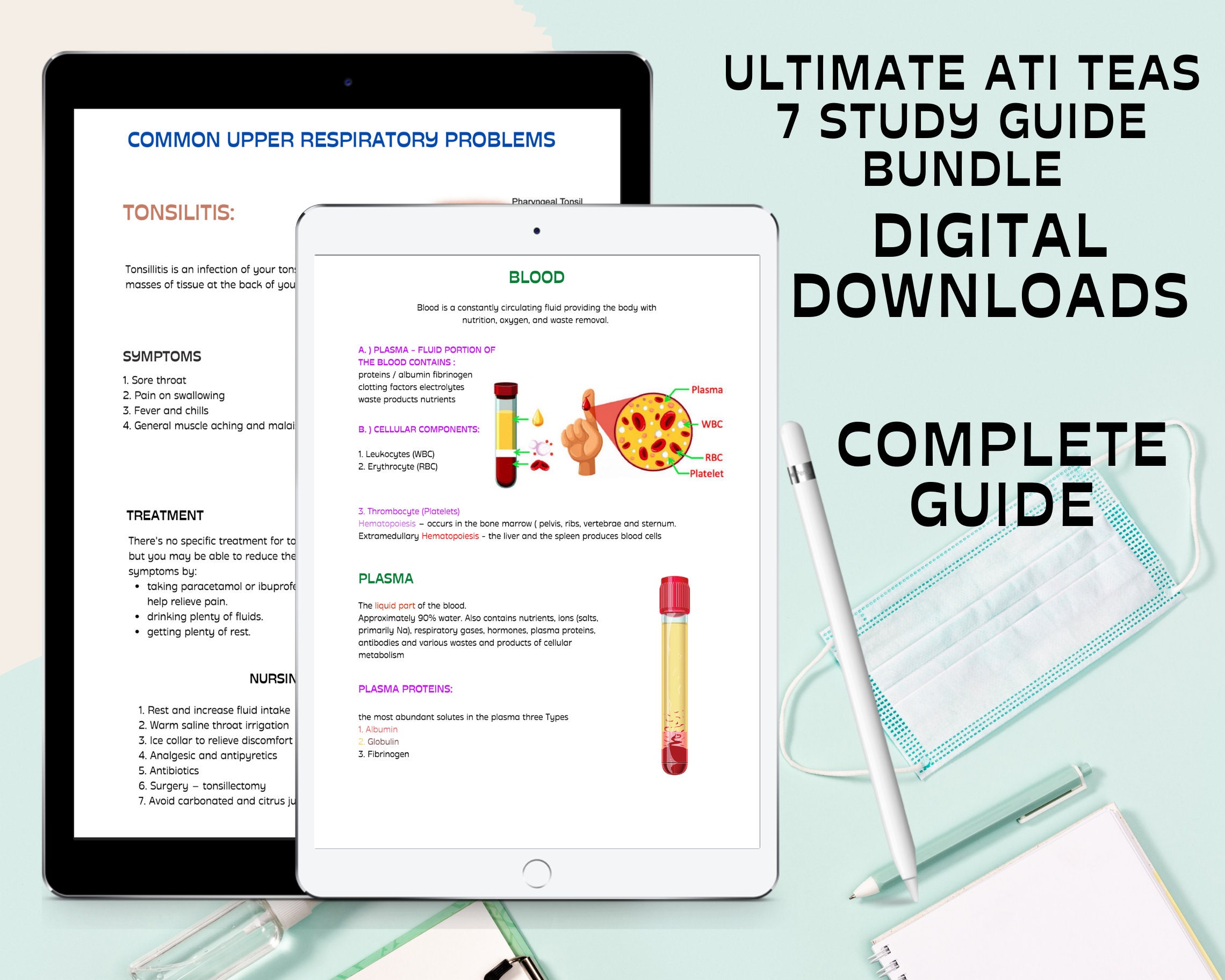 ATI TEAS 7 Study Guide 2024-25: Nursing Notes (digital Download) - Etsy