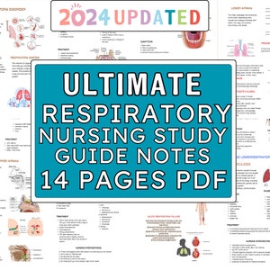 Respiratory System Nursing Study Guide Respiratory Notes Med Surg Study ...