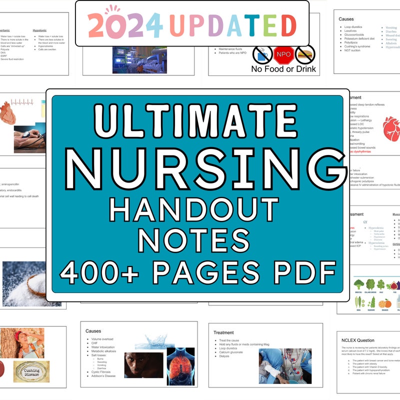 Nursing School Notes - Etsy