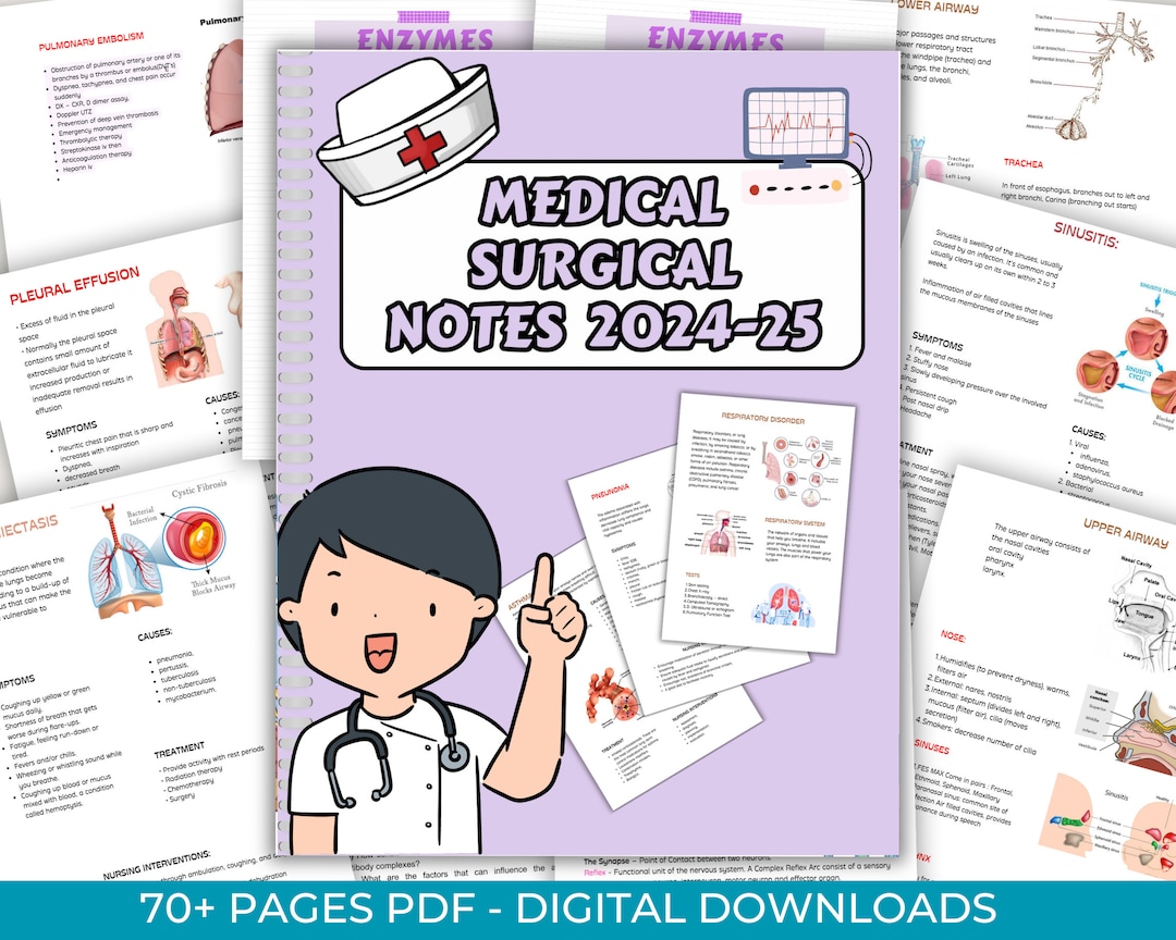 Ultimate Med Surg Nursing Notes, Nursing Bundle, Med Surg Study Guide ...