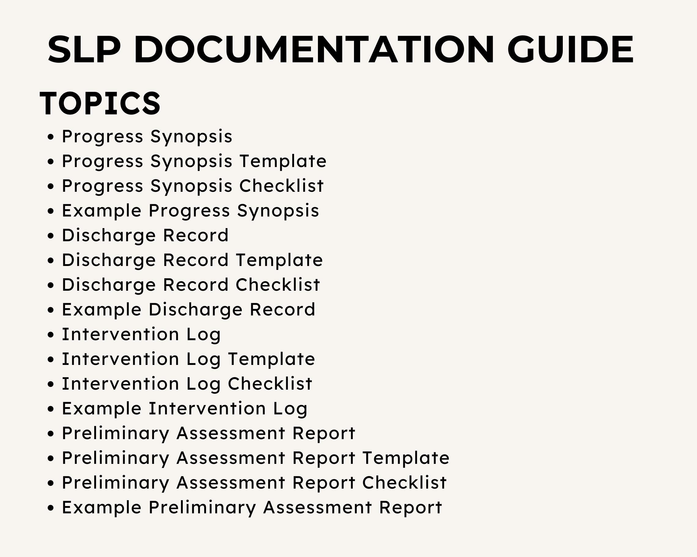 Speech Therapy Documentation Guide: SLP Templates & SOAP Notes (digital ...