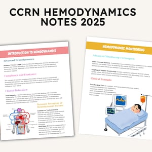 CCRN Hemodynamics Crash Course | ICU Critical Care Nursing Notes ...
