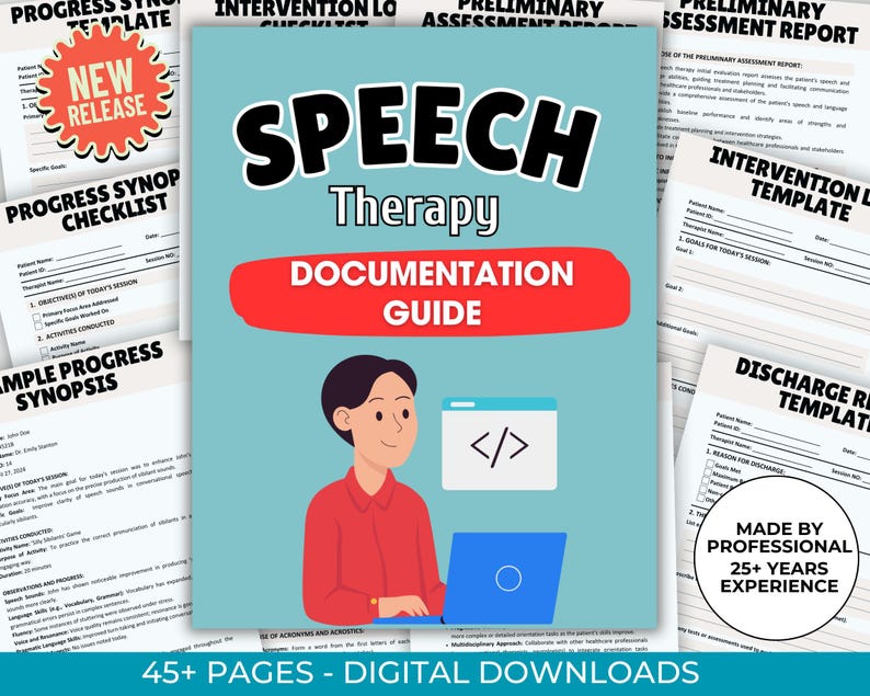 Speech Therapy Documentation Guide: SLP Templates & SOAP Notes (digital ...