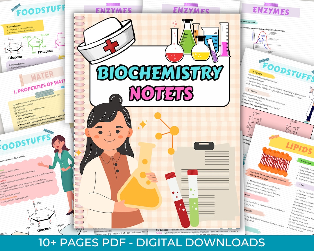 Organic Chemistry, Biochemistry Notes, Mcat Study Notes Perfect for ...