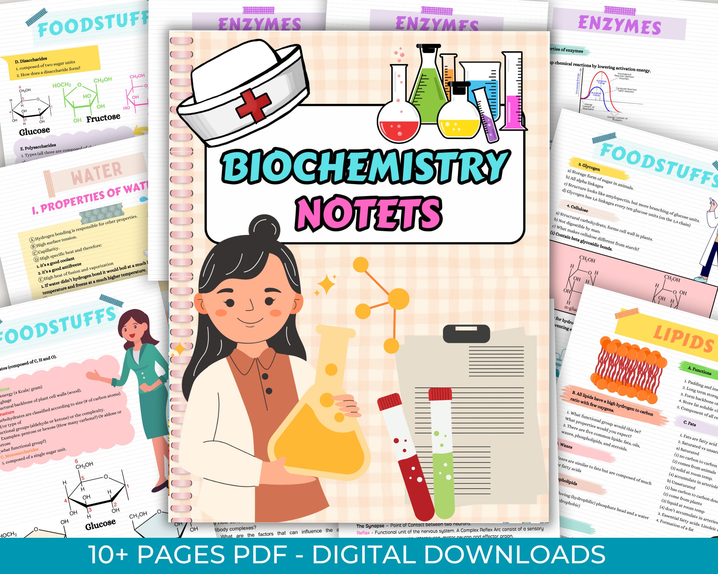 Organic Chemistry, Biochemistry Notes, Mcat Study Notes Perfect for ...