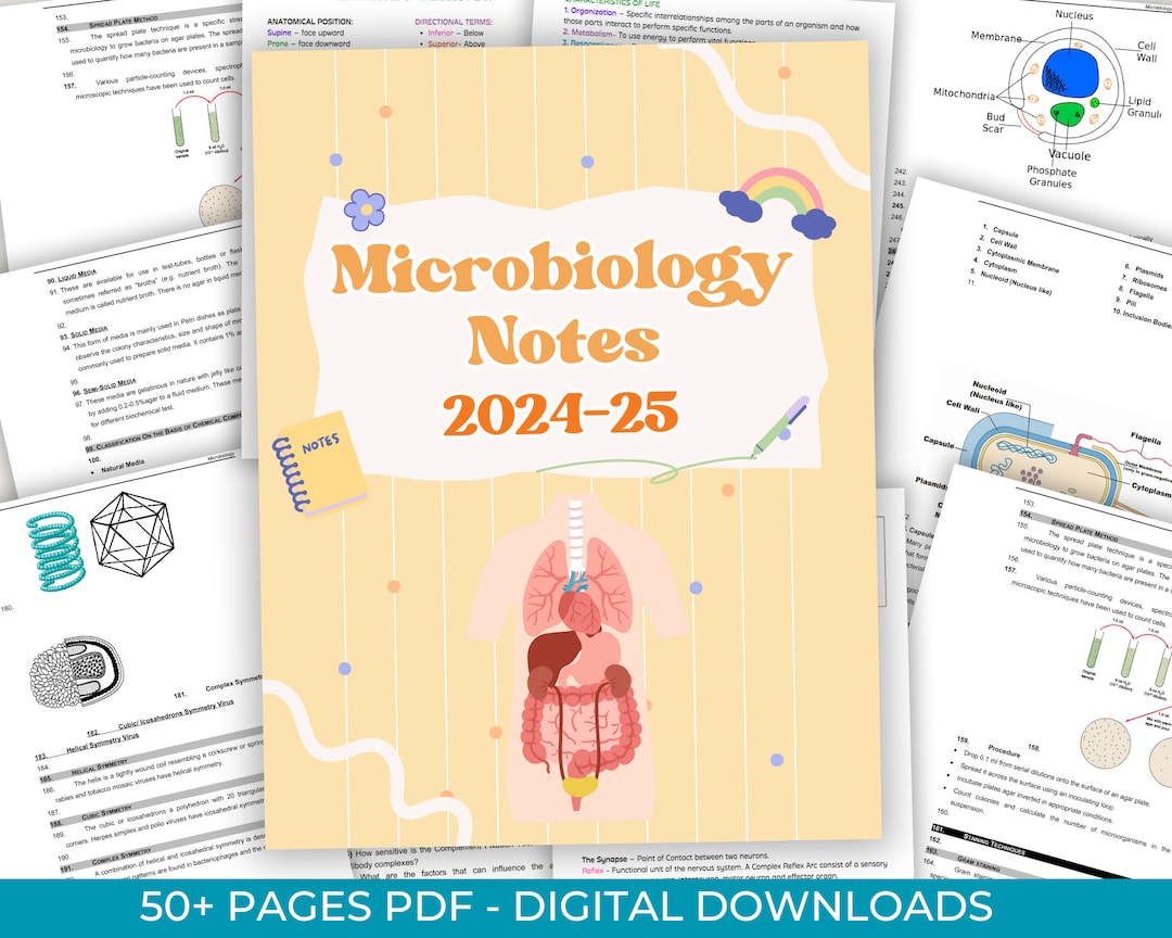 Ultimate Microbiology Notes Perfect for Medical Students to Prepare for ...