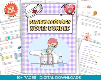 Nursing Pharmacology Study Guide - Etsy