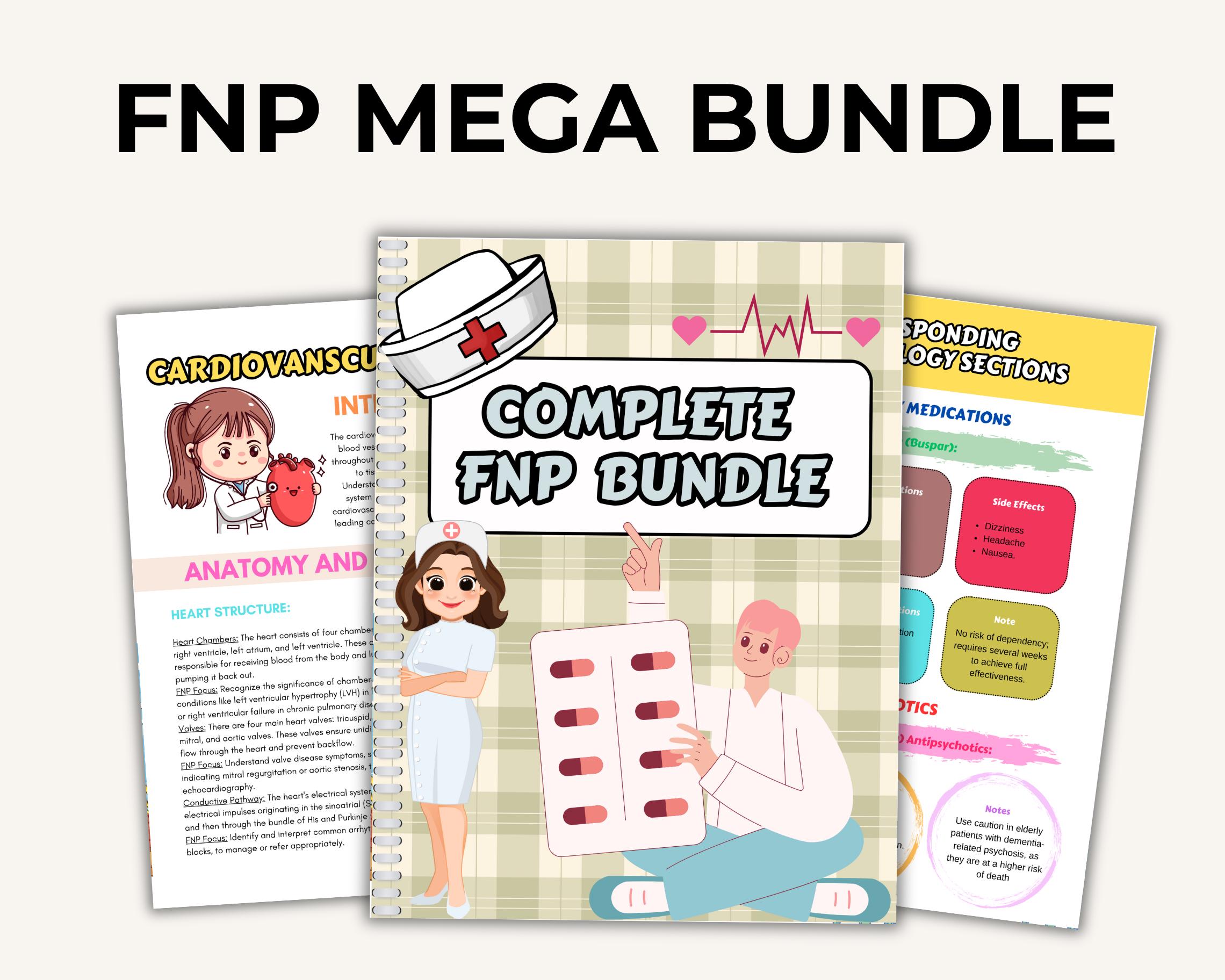FNP Exam Prep Bundle: Pharmacology, Disease, and Clinical Review ...