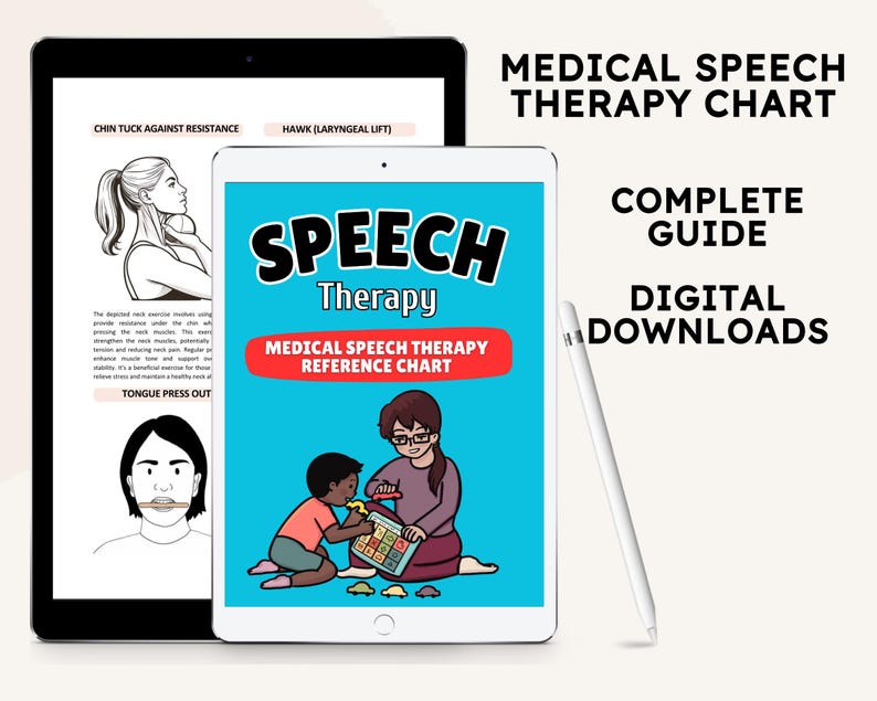 Medical Speech Therapy Reference Chart: SLP Cheat Sheet (PDF) - Etsy