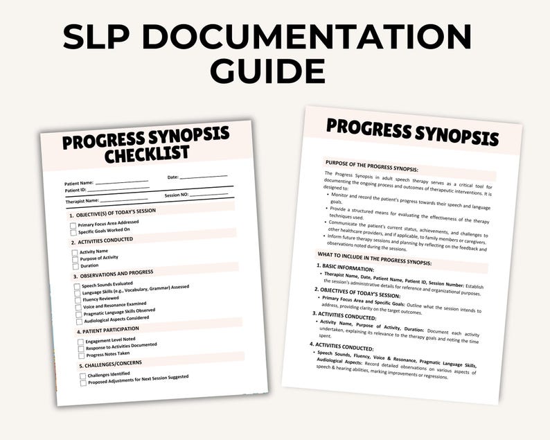 Speech Therapy Documentation Guide: SLP Templates & SOAP Notes (digital ...