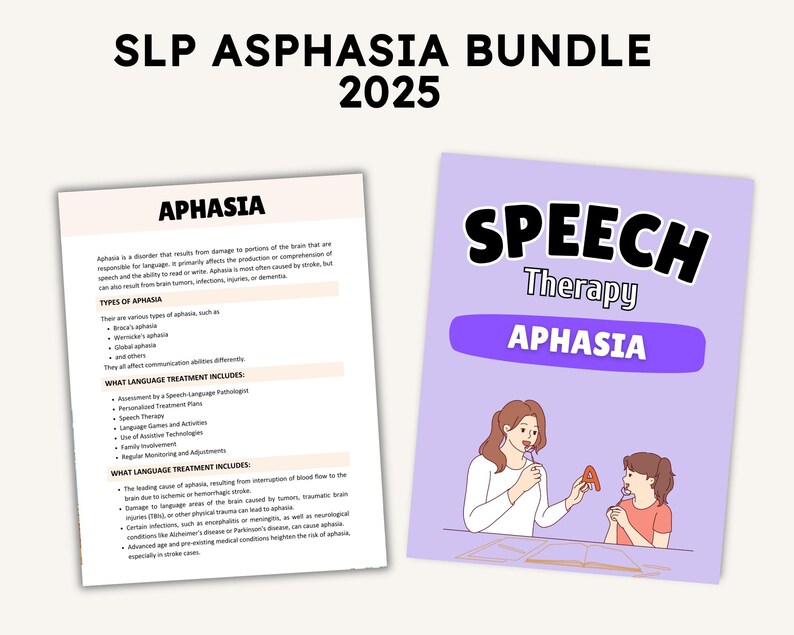 Aphasia Speech Therapy Pack: Worksheets & Resources (PDF) - Etsy