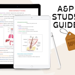 Anatomy Physiology Study Guide - Physiology Notes - Anatomy Notes ...