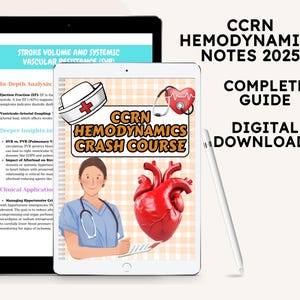 CCRN Hemodynamics Crash Course | ICU Critical Care Nursing Notes ...