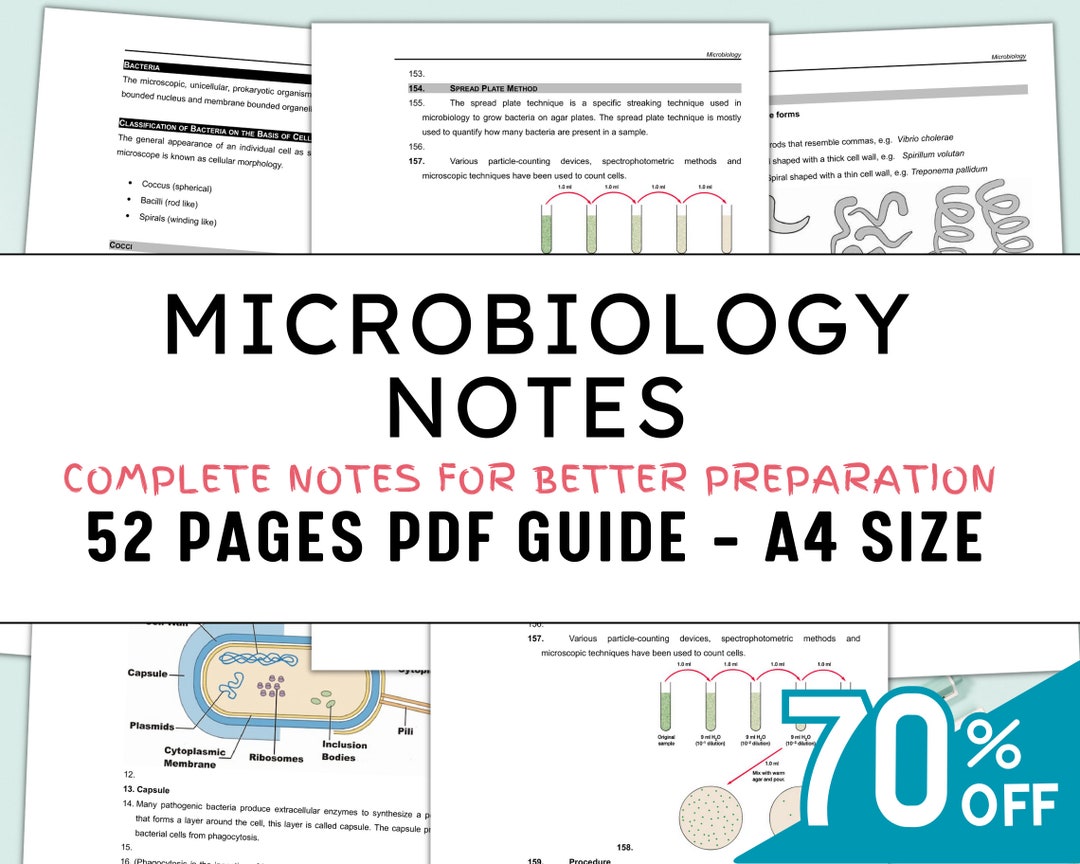 Ultimate Microbiology Notes Perfect for Medical Students to Prepare for ...
