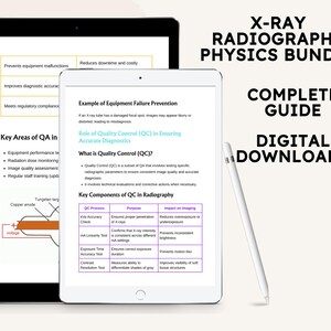 Comprehensive X-ray Radiography Physics Study Guide, Digital Download Study Guide, Rad Tech ...