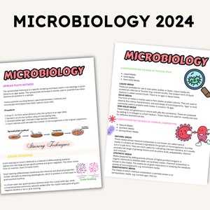 Microbiology Notes: Masterclass Cheat Sheet for Medical Students (PDF ...