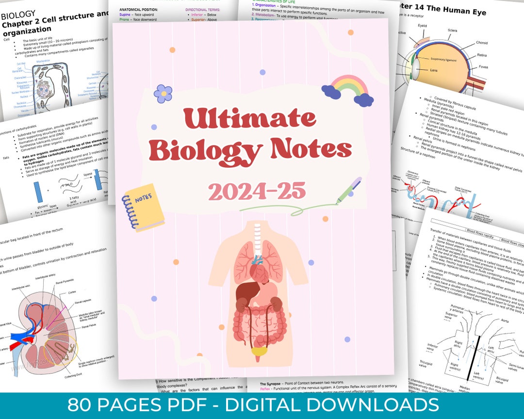 Ultimate Biology Notes Perfect for Students to Learn and Succeed in ...