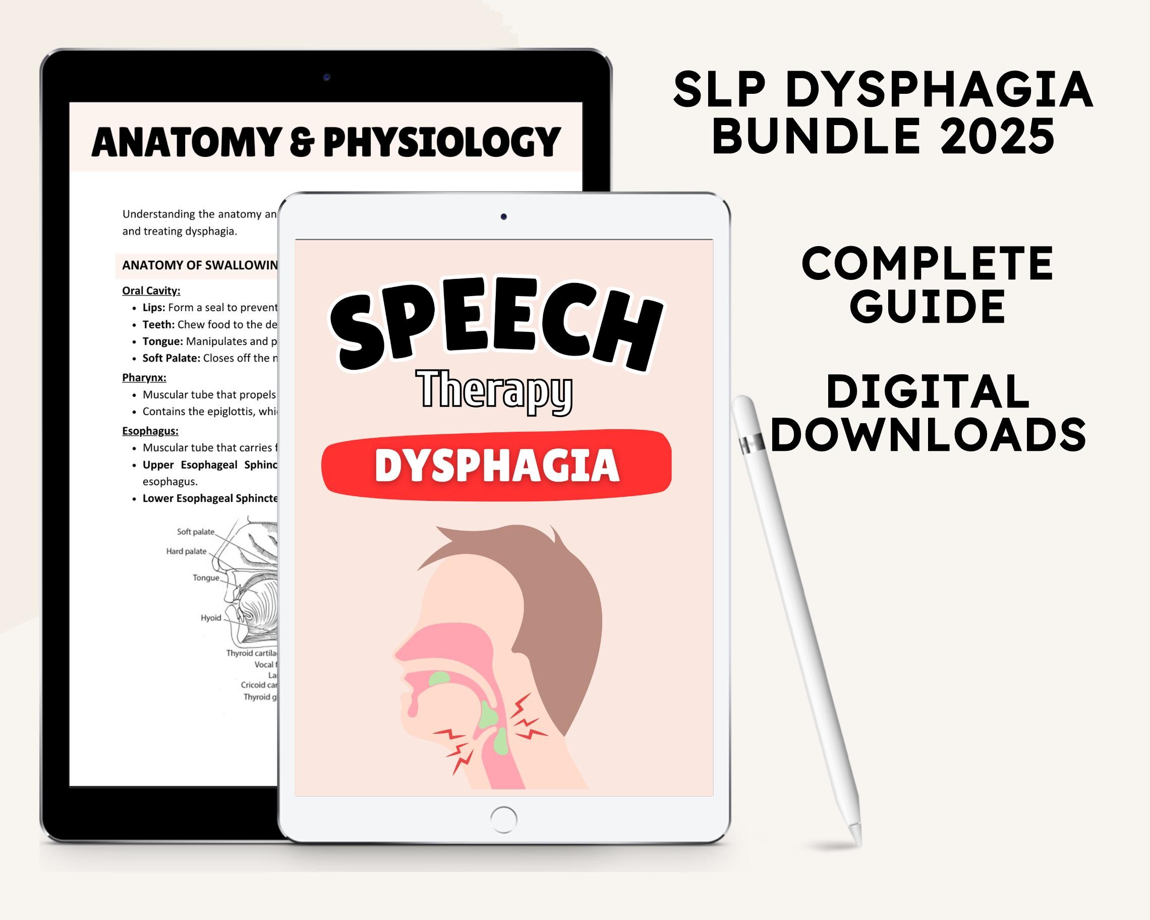 Dysphagia Speech Therapy Pack: Patient Handouts & Exercises (PDF) - Etsy