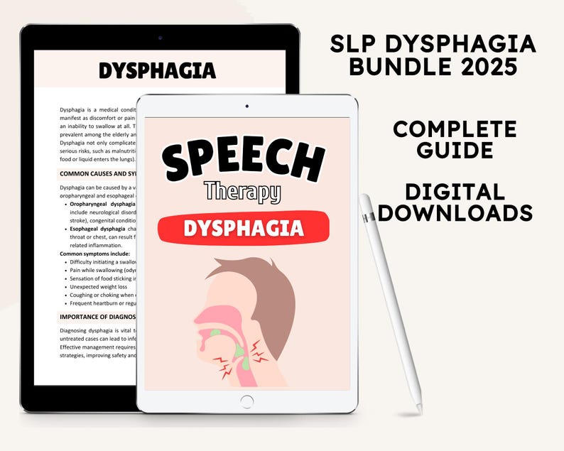 Dysphagia Speech Therapy Pack: Patient Handouts & Exercises (PDF) - Etsy