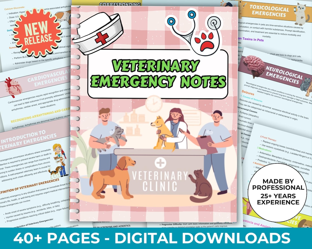 Vet Emergency Notes Vet Tech ER Notes Veterinary Nurse ER Vet Tech Week ...