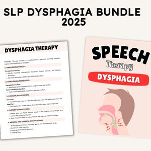 Dysphagia Speech Therapy Pack: Patient Handouts & Exercises (PDF) - Etsy