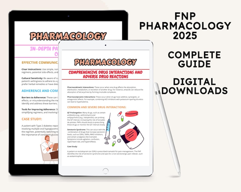 FNP Pharmacology Review Study Guide 2025 for Family Nurse Practitioner ...
