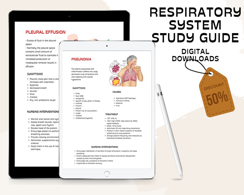 Respiratory System Nursing Study Guide - Respiratory Notes - Med Surg ...