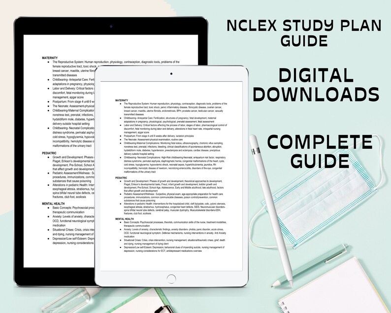 Nclex Study Plan, Nclex Study Schedule, Nclex Study Calender, Nclex ...