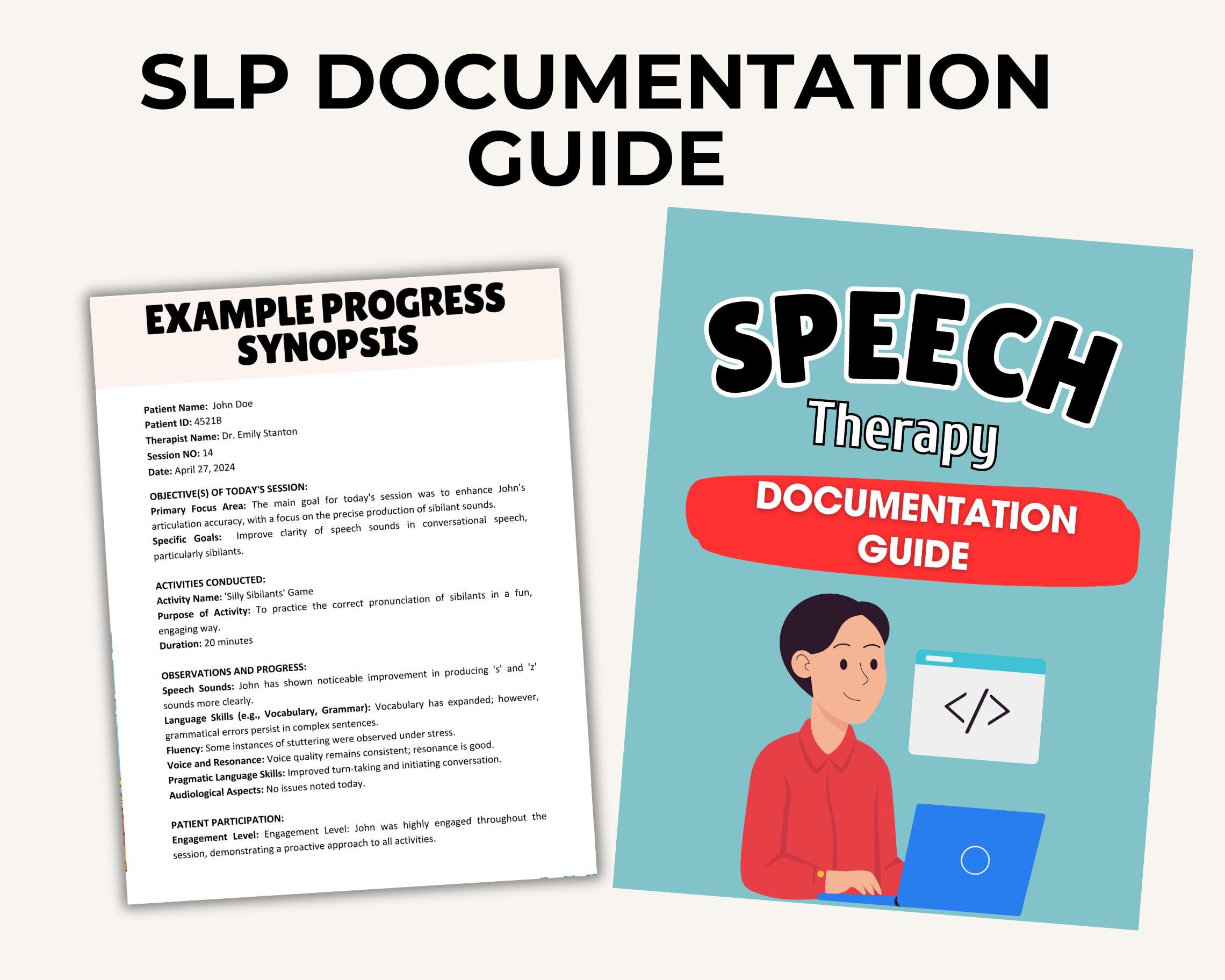 Speech Therapy Documentation Guide: SLP Templates & SOAP Notes (digital ...