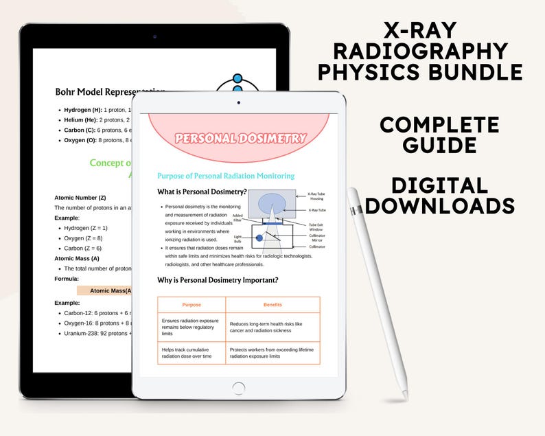 Comprehensive X-ray Radiography Physics Study Guide, Digital Download ...