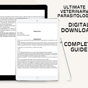 Veterinary Parasitology Study Guide: Vet Tech Notes Bundle (digital ...