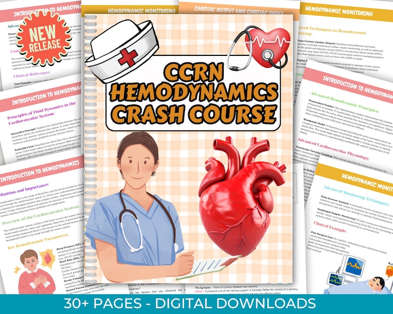 CCRN Hemodynamics Crash Course | ICU Critical Care Nursing Notes ...
