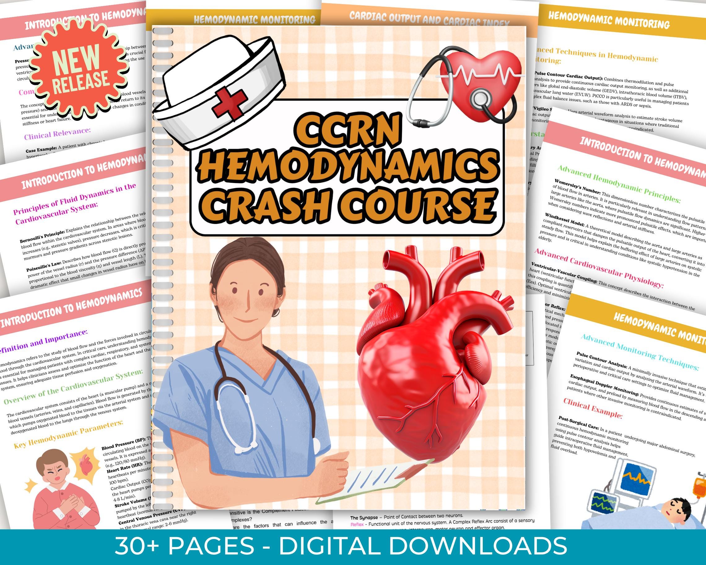 CCRN Hemodynamics Crash Course | ICU Critical Care Nursing Notes ...
