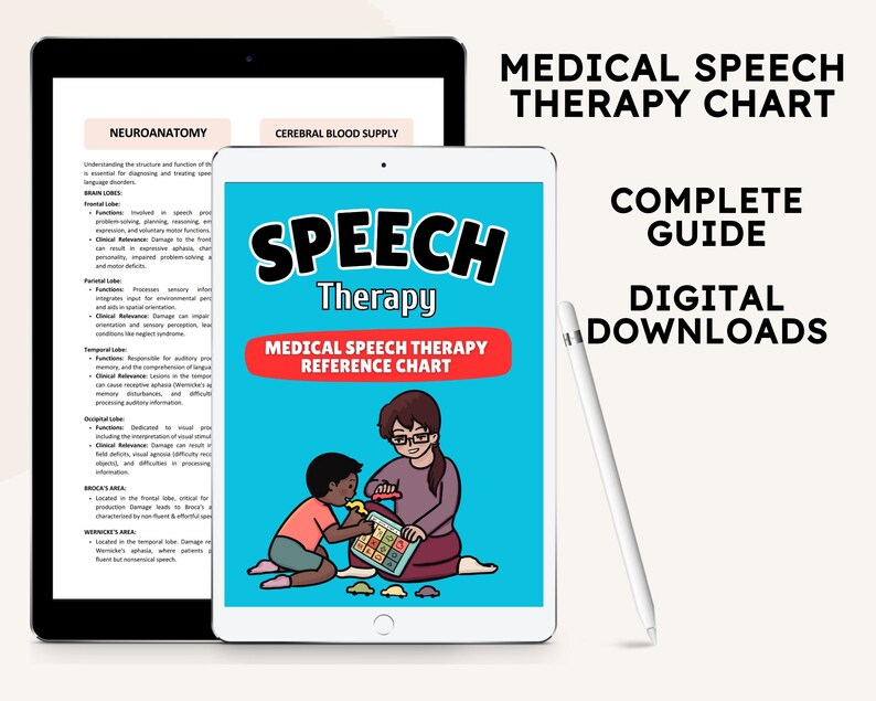 Medical Speech Therapy Reference Chart, PDF, Adult Speech Therapy Cheat ...