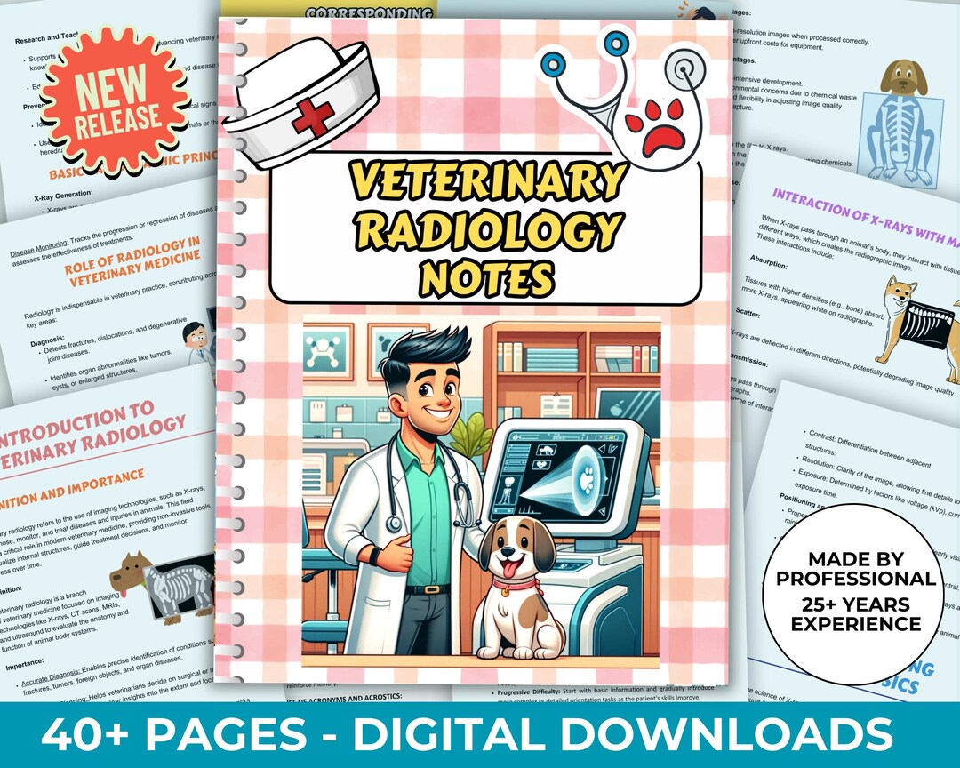 Veterinary Radiology Notes: Vet Student X-ray Guide (digital Download ...