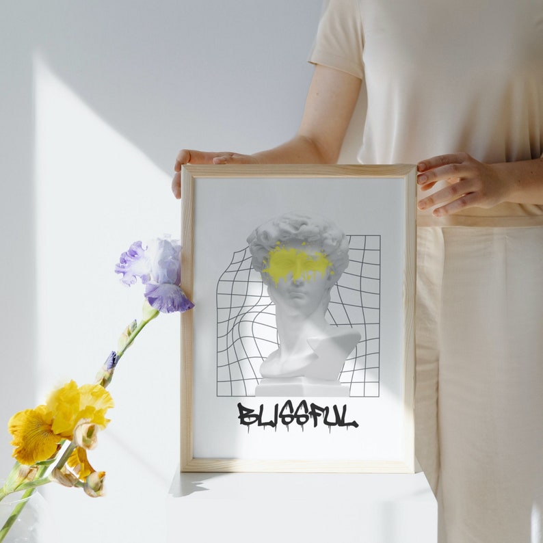 Statue of David Print,michelangelo Statue Poster,classical Art,home ...