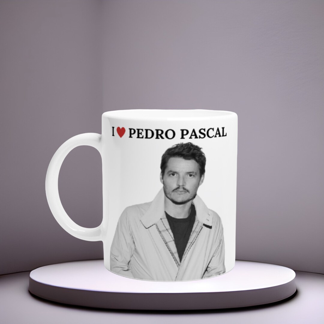 I Heart Pedro Pascal, I Love Pedro Pascal, Pedro Pascal Mug, Gift for ...