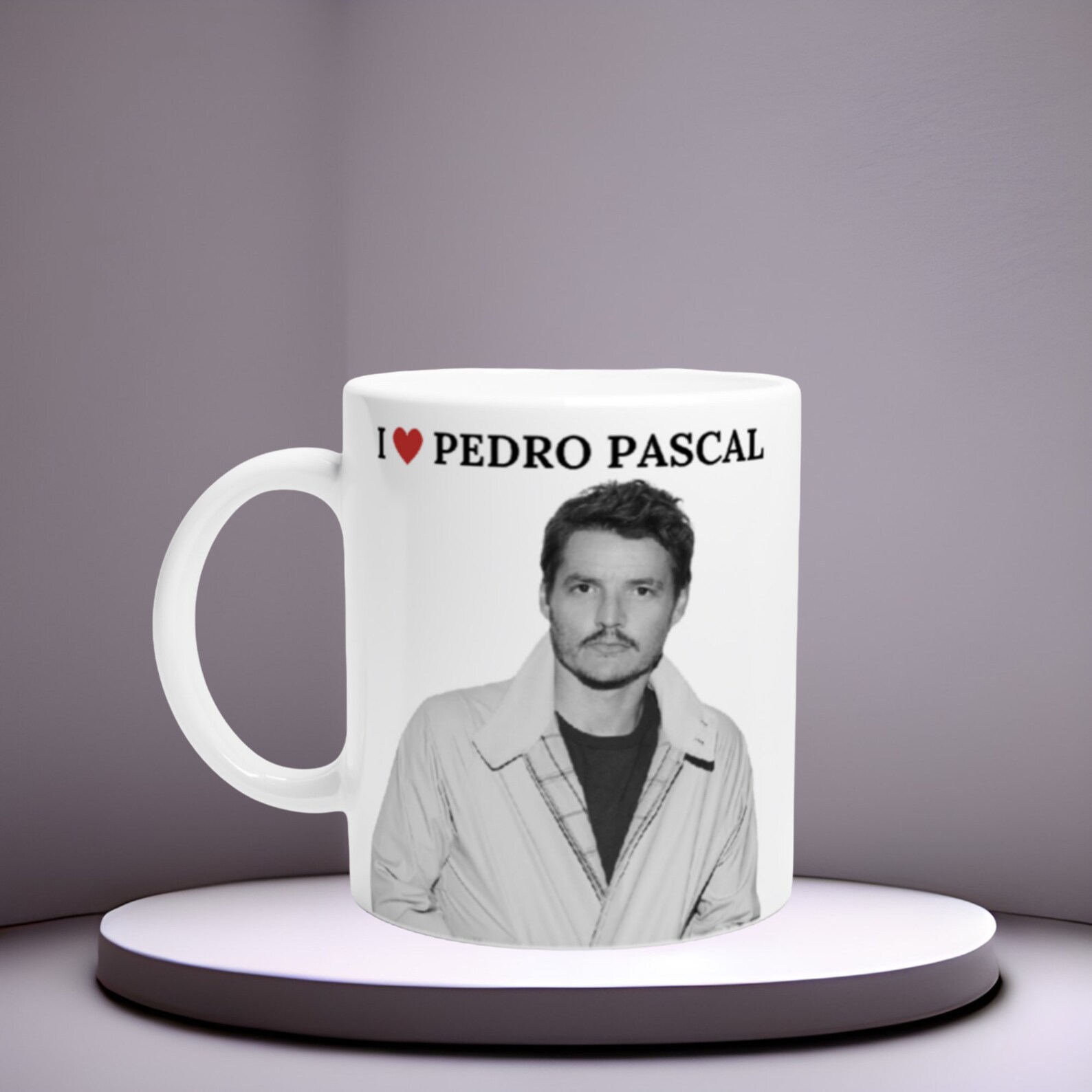 I Heart Pedro Pascal, I Love Pedro Pascal, Pedro Pascal Mug, Gift for ...