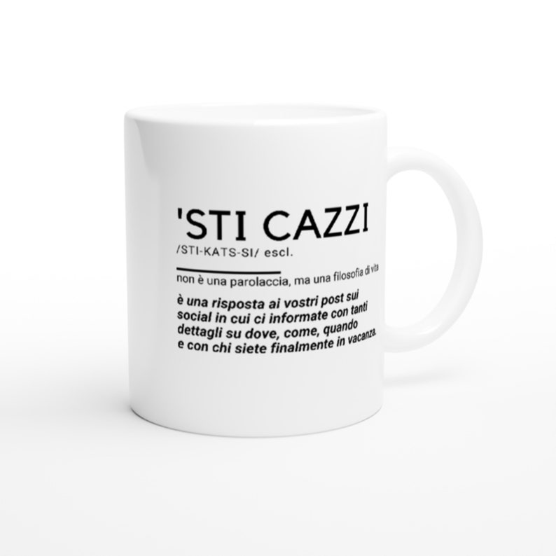 Italy Mug, Italian Mug, Sti Cazzi Mug, Arcastic Mug, Funny Italian ...