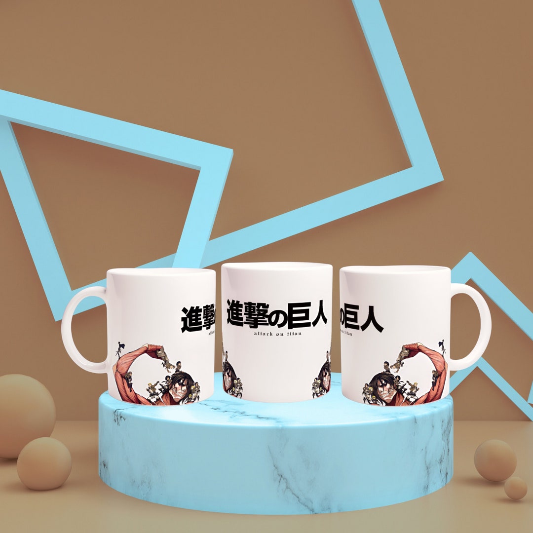 Eren Yeager Aot Mug, Aot Inspired Fan Drinkware Fandom, Attack on Titan ...