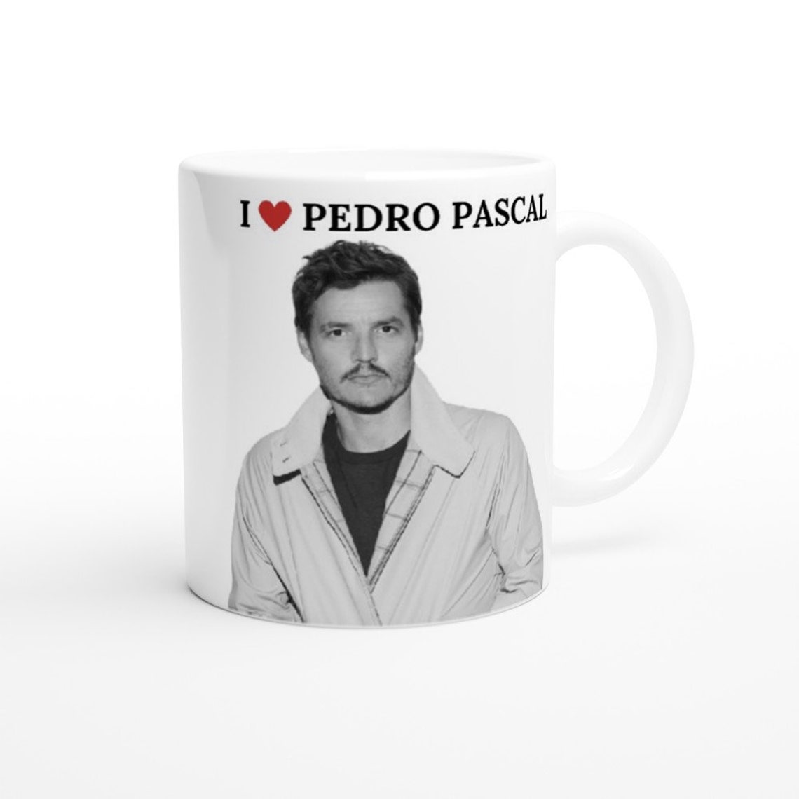 I Heart Pedro Pascal, I Love Pedro Pascal, Pedro Pascal Mug, Gift for ...