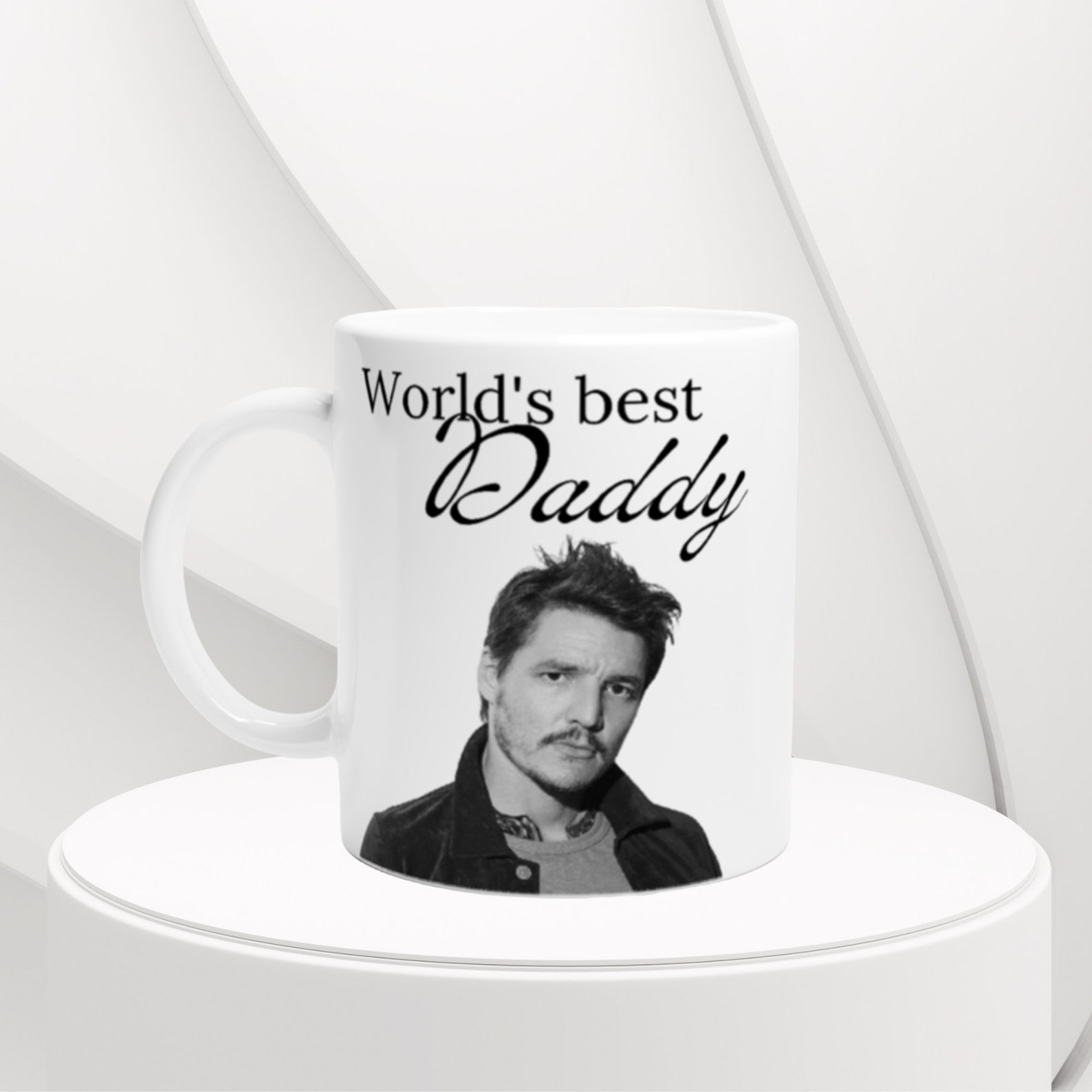 Pedro Pascal Mug, Heart Pedro Pascal, Celebrity Fan Mug, Fan Merch ...