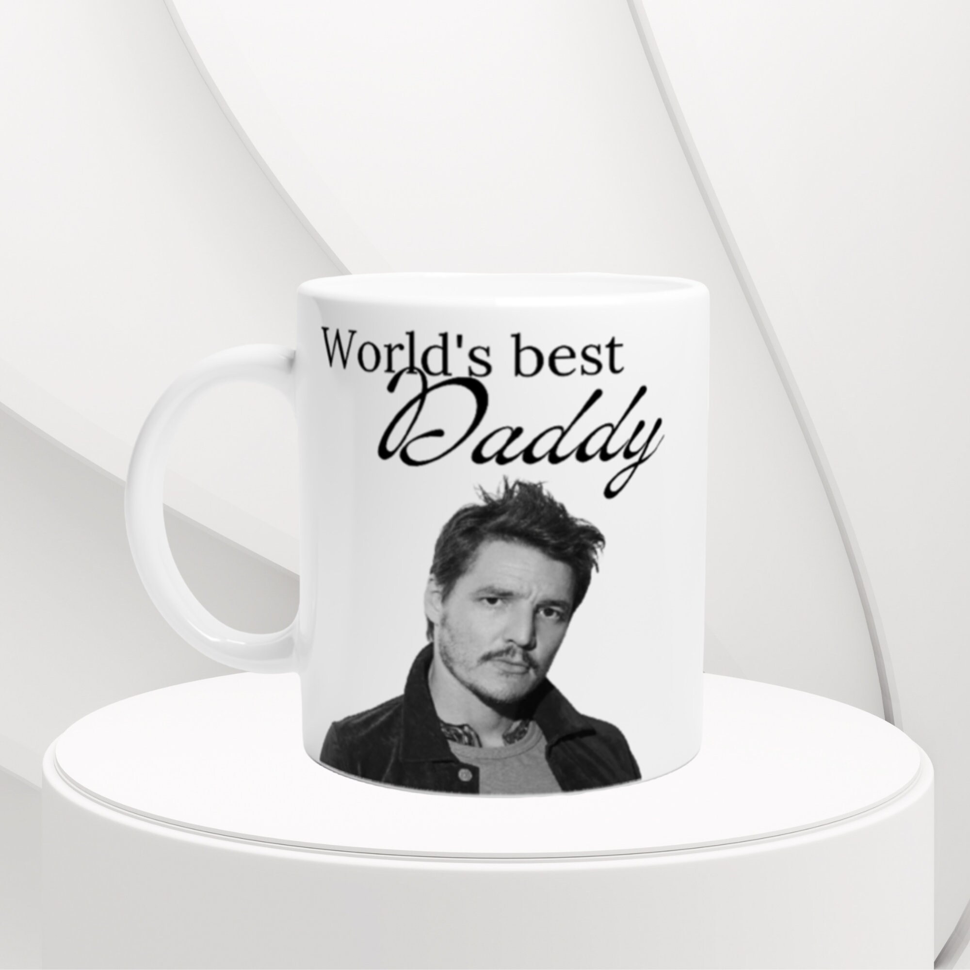 Pedro Pascal Mug, Heart Pedro Pascal, Celebrity Fan Mug, Fan Merch ...