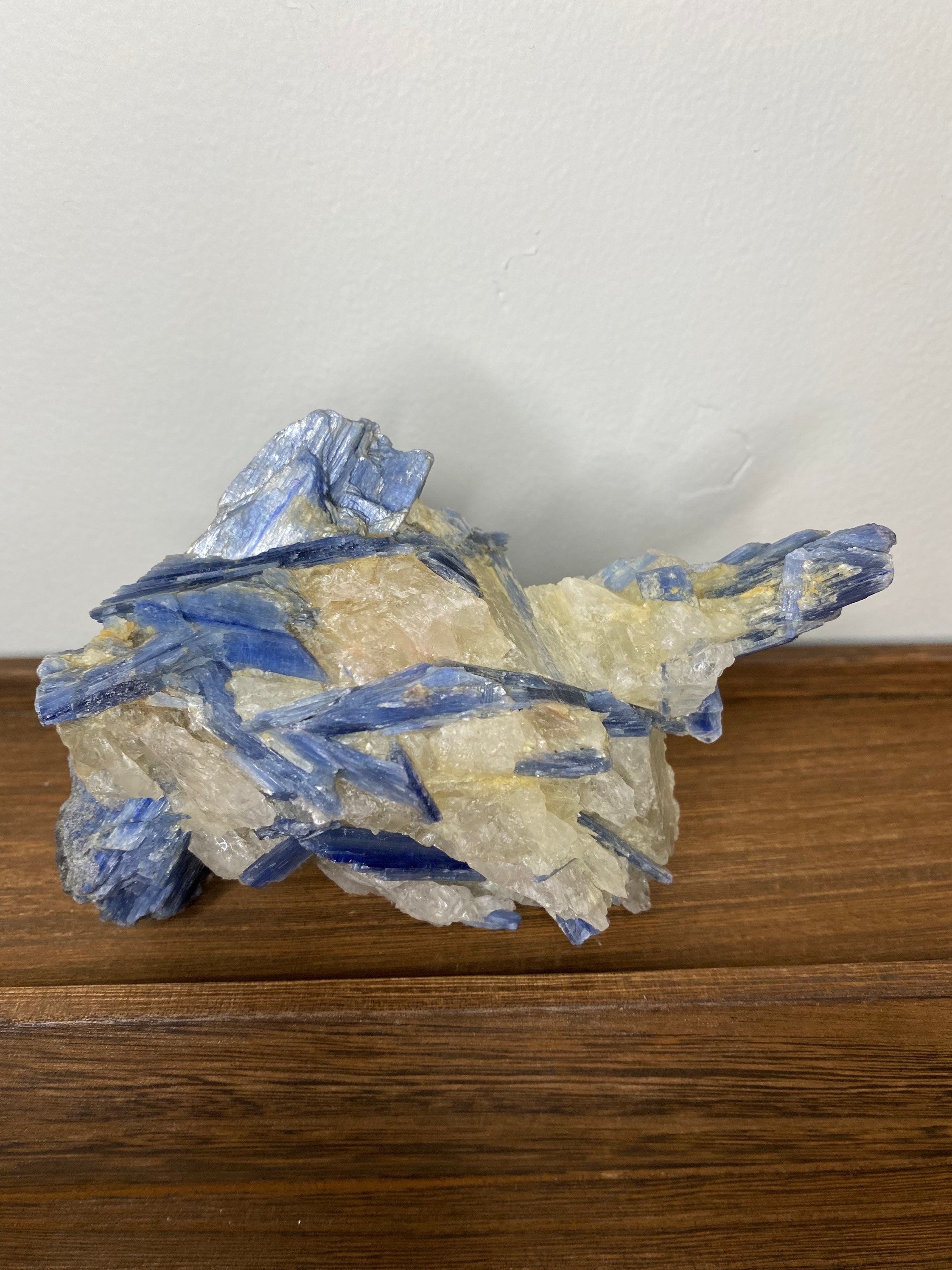 Gorgeous Large Blue Raw Kyanite Specimen Cluster With Quartz - Etsy