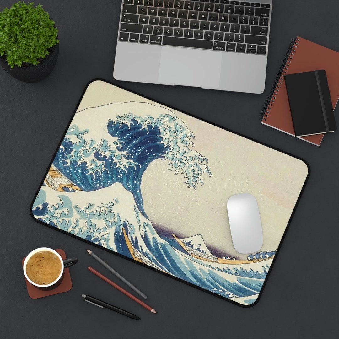 The Great Wave of Kanagawa Mouse Pad Office Decor Ocean - Etsy
